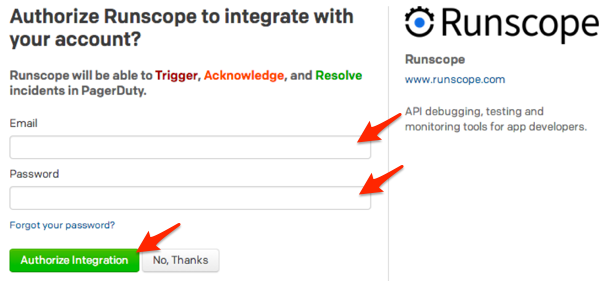 Runscope Integration Guide - PagerDuty